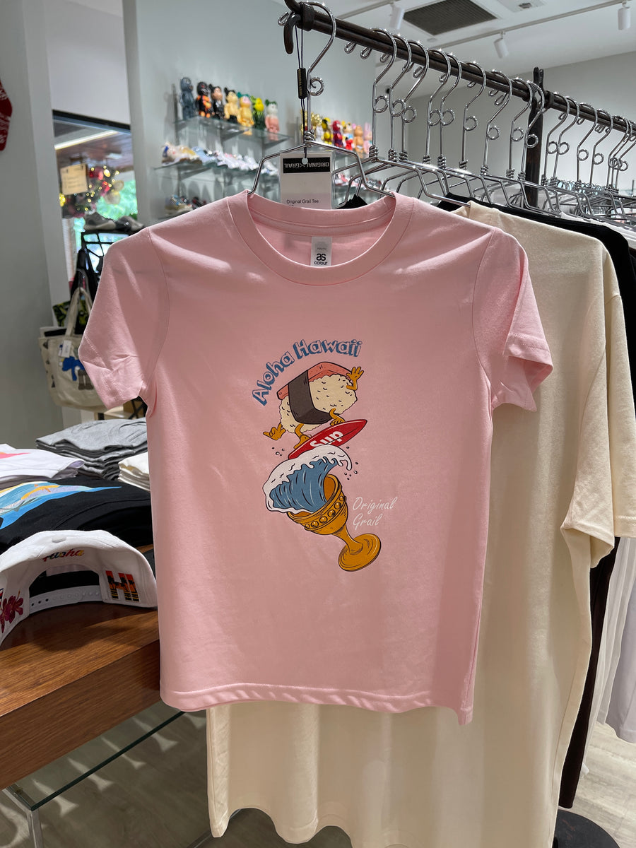 Original Grail Surfing Musubi Tee KIDS Pink